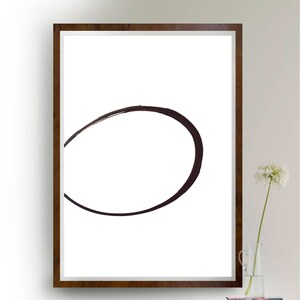Large Circles Abstract Art Modern Ink Art Circles Art - Etsy