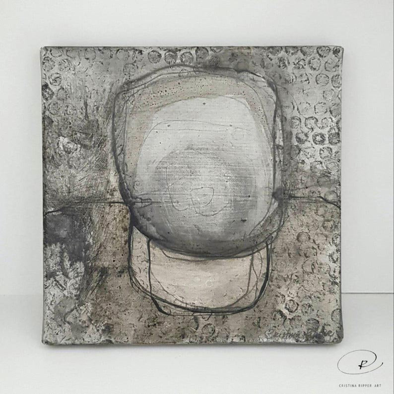 Original Stone Canvas Painting Abstract Ink Canvas Painting | Etsy