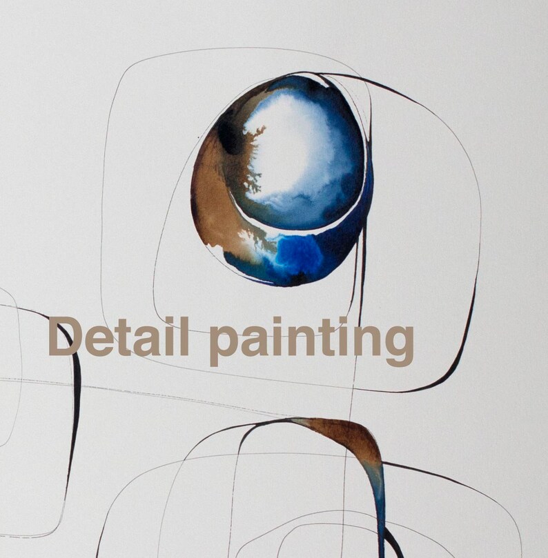 Large Horizontal Abstract Art, Minimalist Abstract Art, Original ...