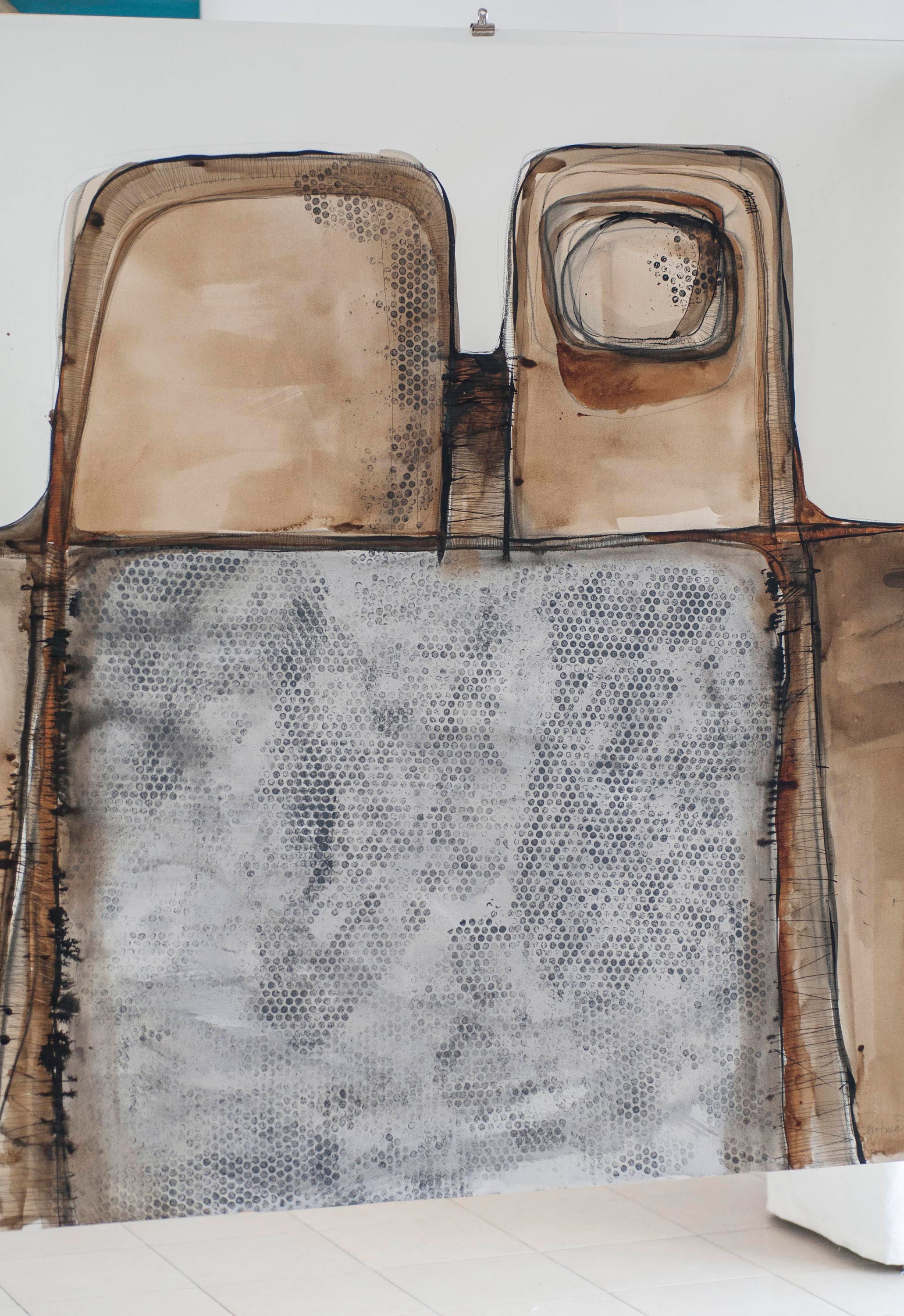 Extra Large Abstract Ink Painting, Extra Large Wall Art, Nature ...