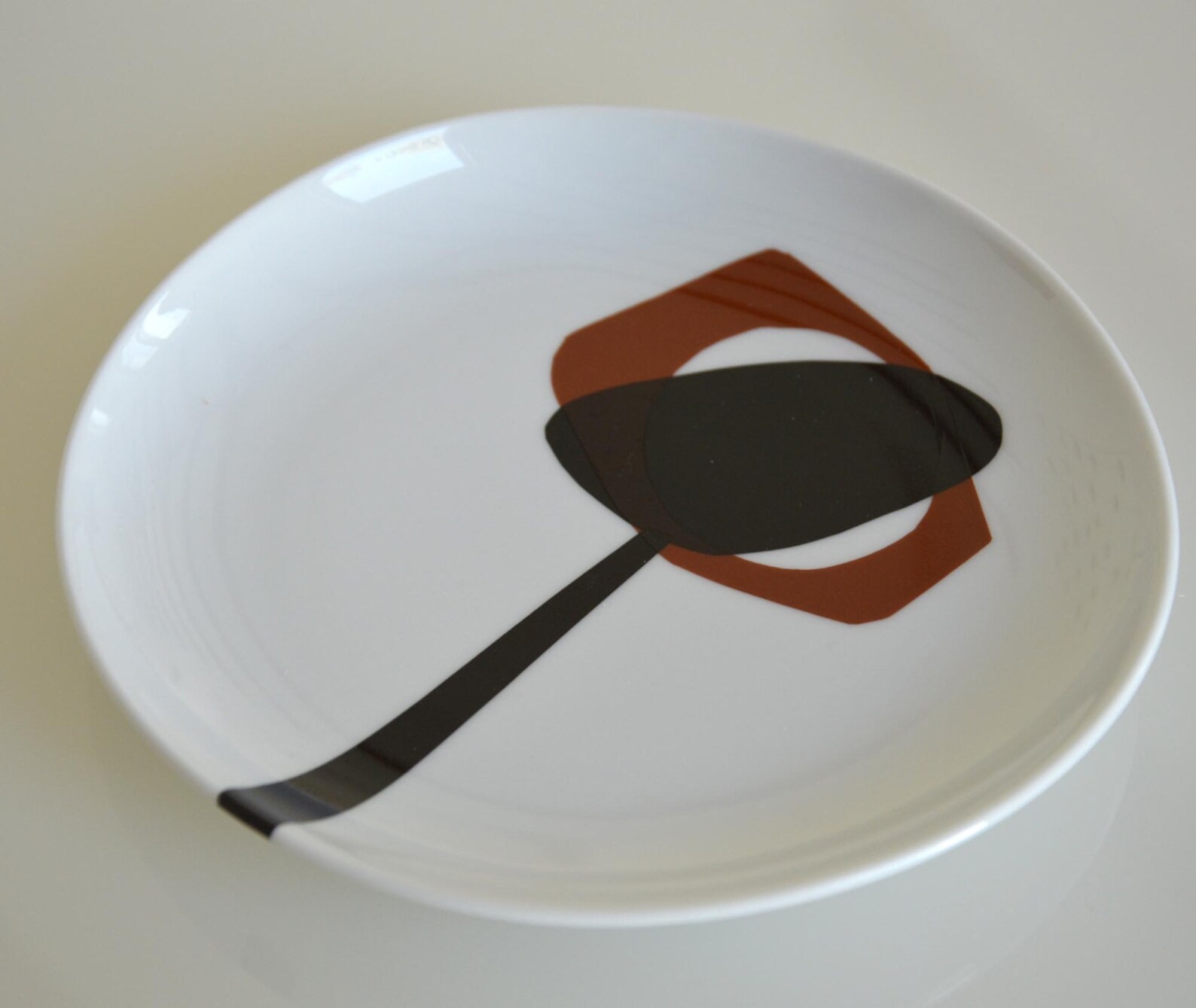 Porcelain Plate Original Abstract Plate Abstract Art on | Etsy