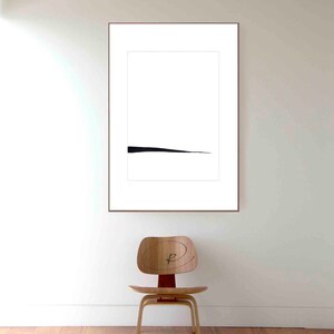 Original Minimalist Ink Abstract Art, Line Abstract Art, Ink Art ...