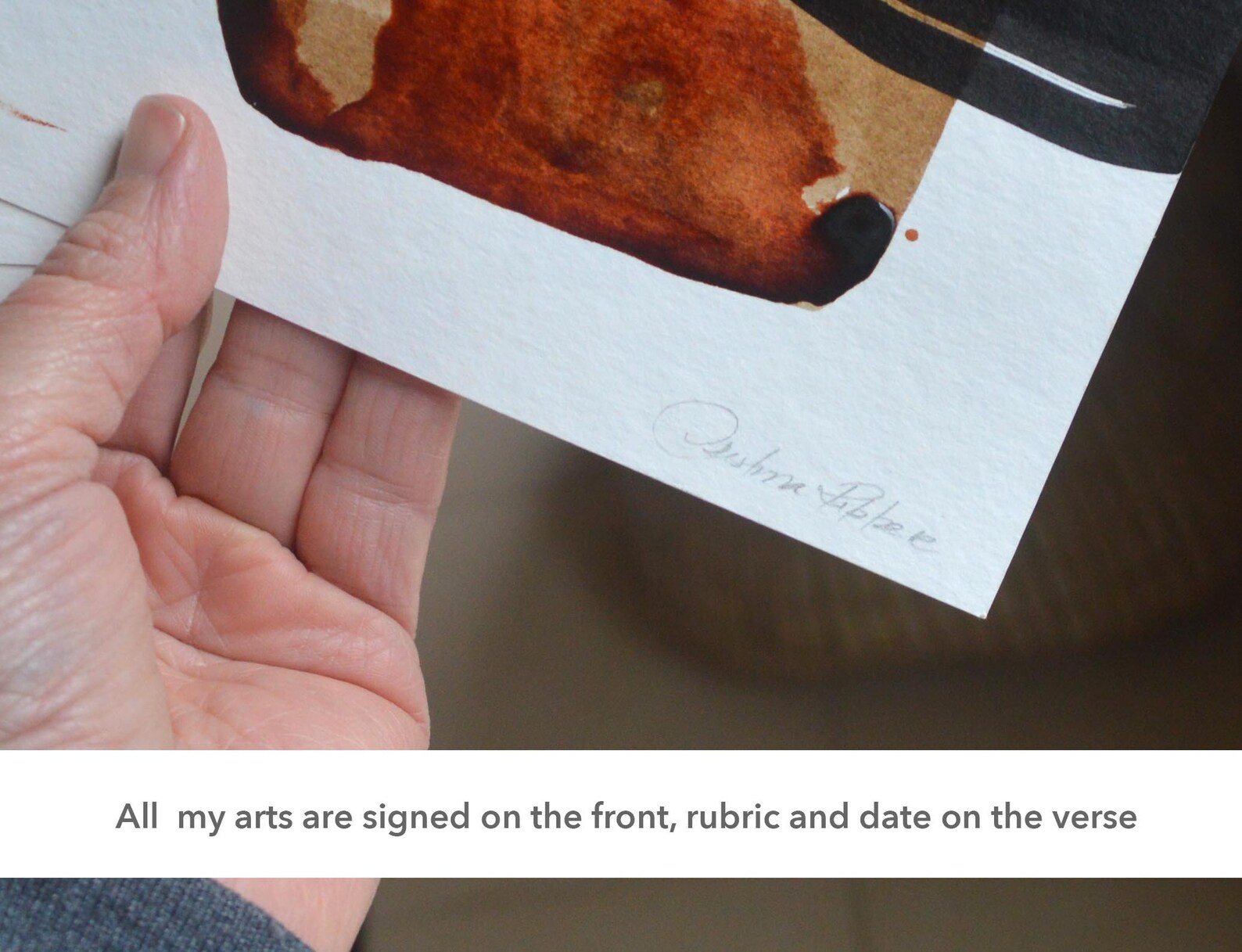 Original Large Black and White Abstract Ink Art, Extra Minimal Large ...