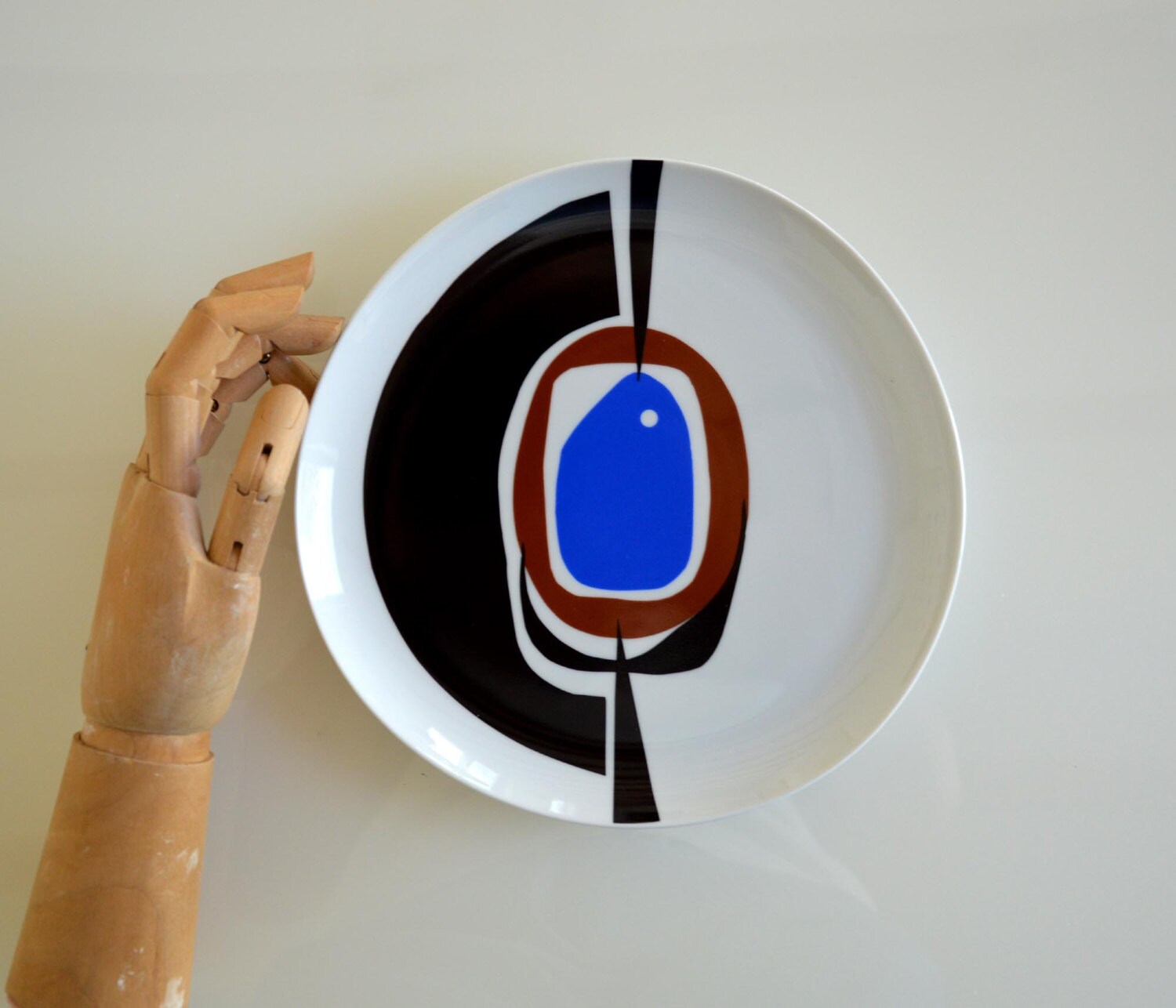 Porcelain Plate Original Abstract Plate Abstract Art on - Etsy