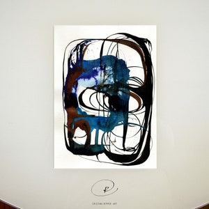 Original Abstract Art, Ink Drawing, Black and White Art, Minimal ...