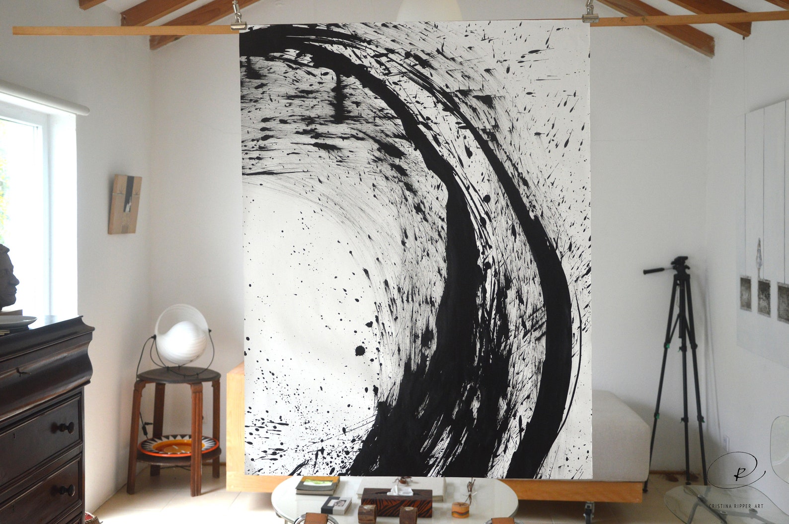 Large Abstract Painting, Abstract Art, Ink Art, Modern Nature Art ...