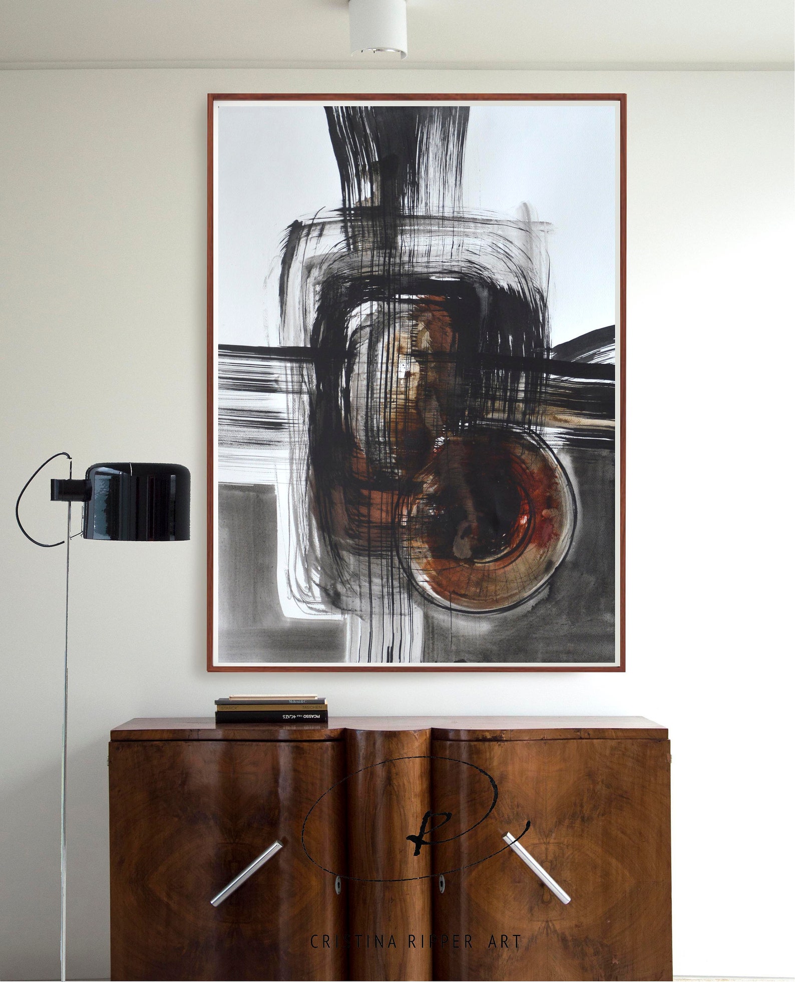 Large Abstract Art Large Wall Art Ink Painting Abstract Ink | Etsy