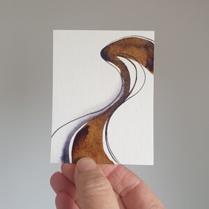 Small Abstract Art, Tiny Abstract Art Original, Minimalist Small ...