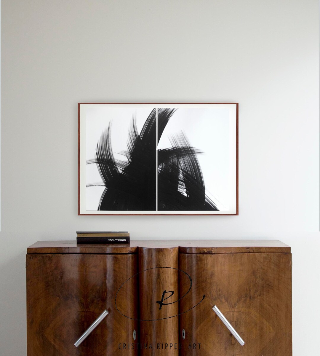 Set of 2 Abstract Painting, Art, Abstract, Minimal Set Art, Diptych ...