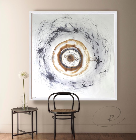 Extra Large Abstract Ink Painting Extra Large Wall Art - Etsy