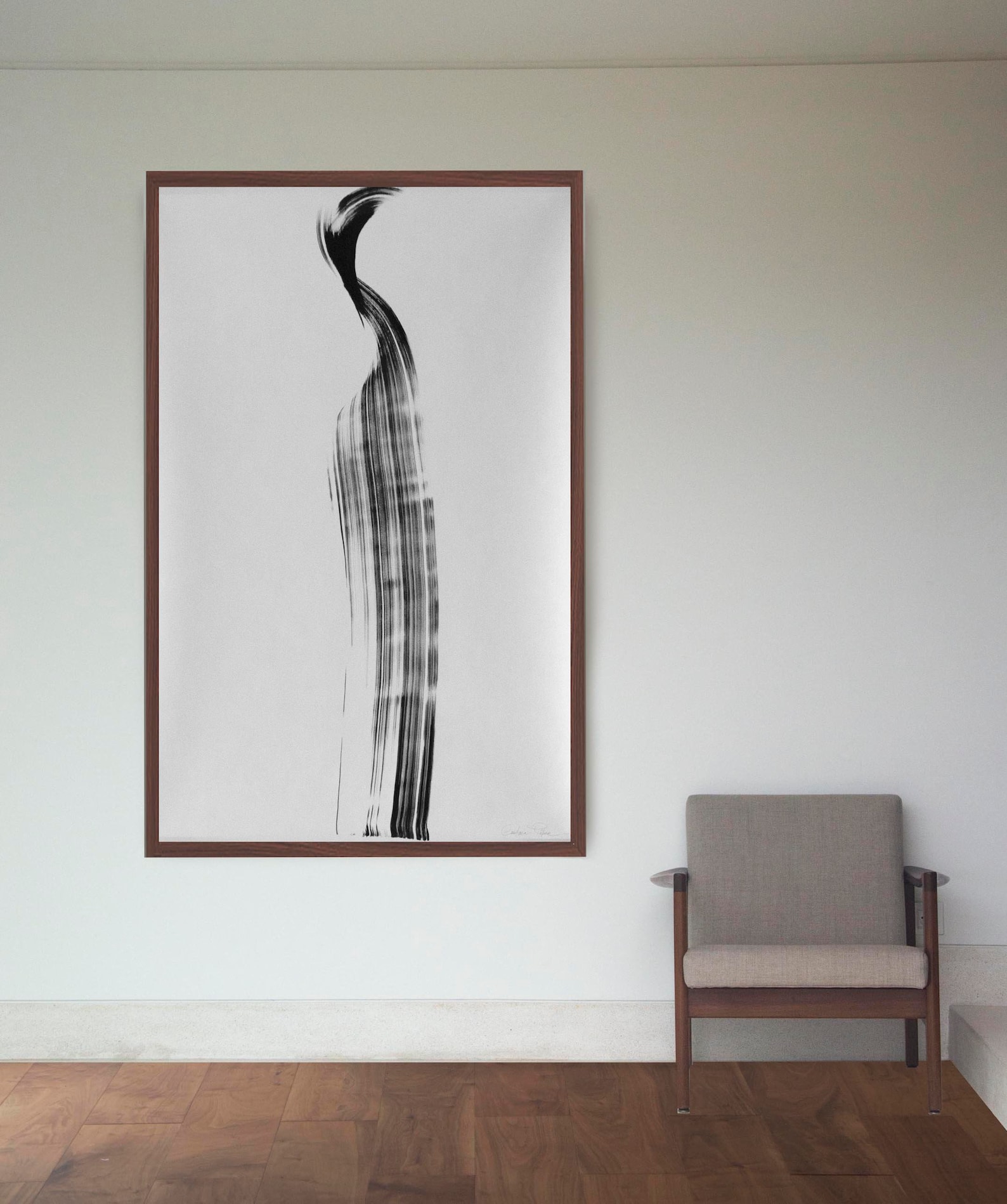 Extra Large Abstract Ink Painting, Extra Large Wall Art, Nature ...