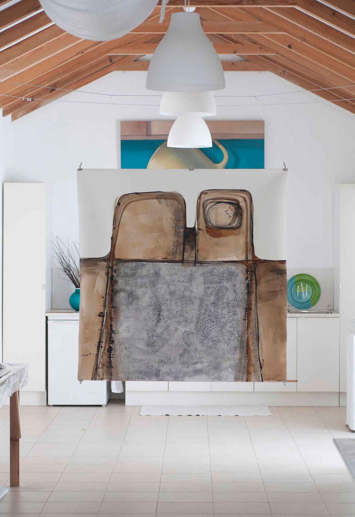 Extra Large Abstract Ink Painting, Extra Large Wall Art, Nature ...