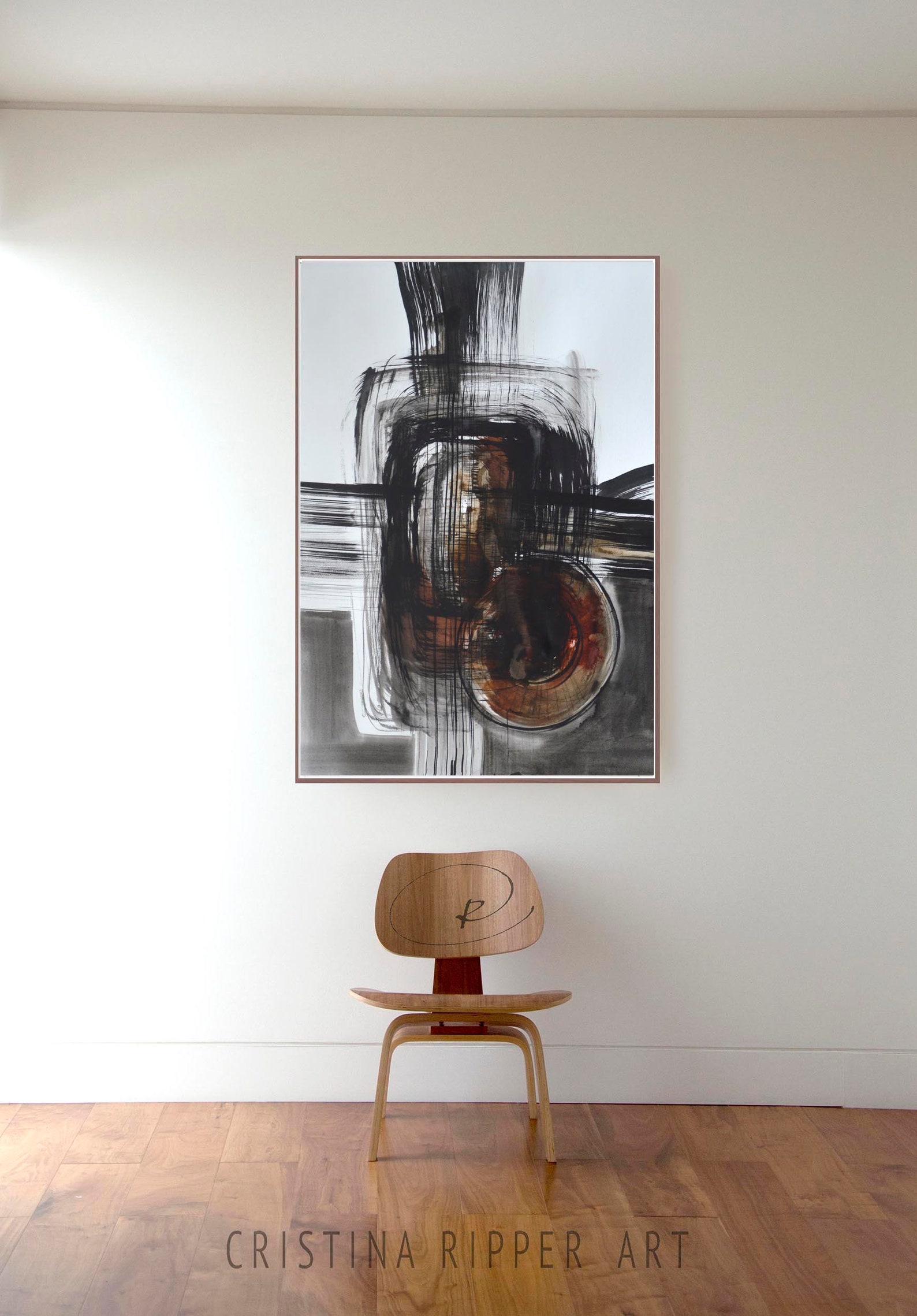 Original Large Abstract Art Modern Ink Art Original | Etsy