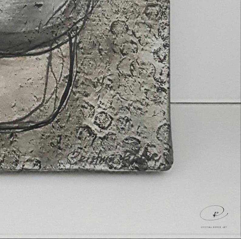 Original Stone Canvas Painting Abstract Ink Canvas Painting | Etsy