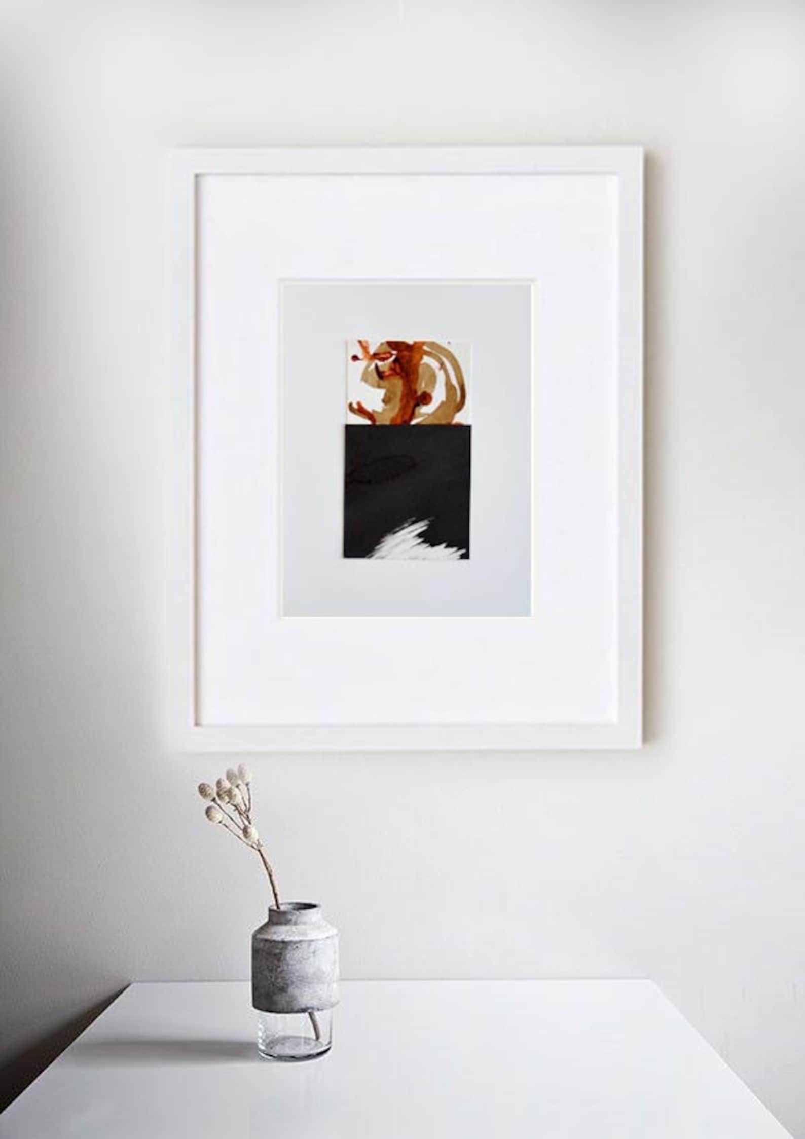 Original Abstract Collage Ink Art Modern Collage Art - Etsy