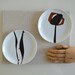 Porcelain Plate, Original Abstract Plate, Abstract Art on Plate ...