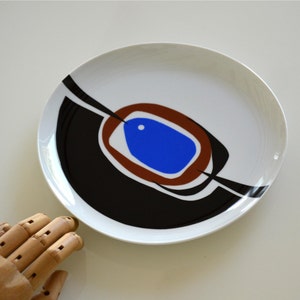 Porcelain Plate, Original Abstract Plate, Abstract Art on Plate ...
