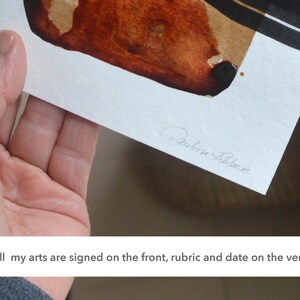 Small Abstract Art, Tiny Abstract Art Original, Minimalist Small ...