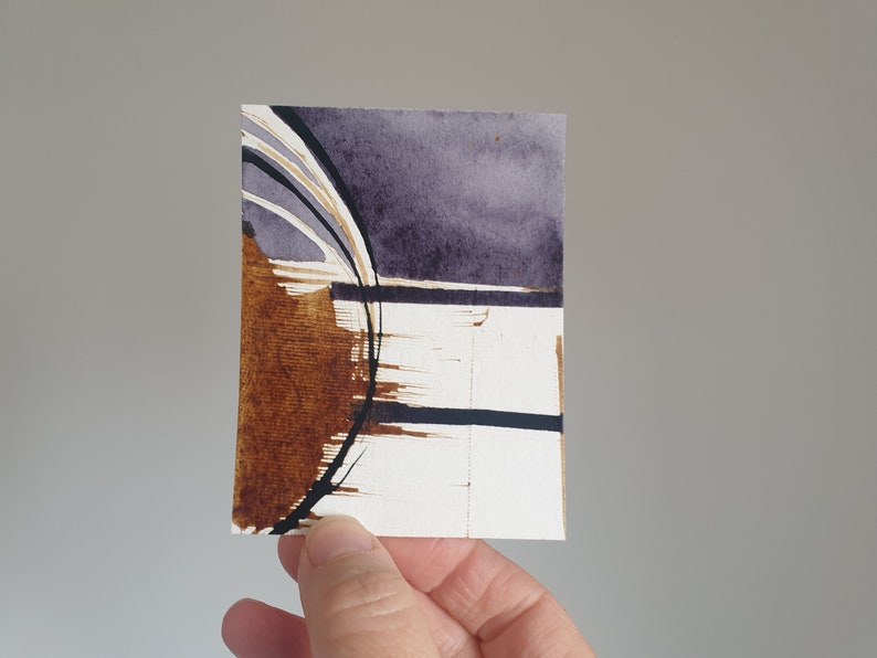 Tiny Abstract Art Original Minimalist Small Abstract - Etsy