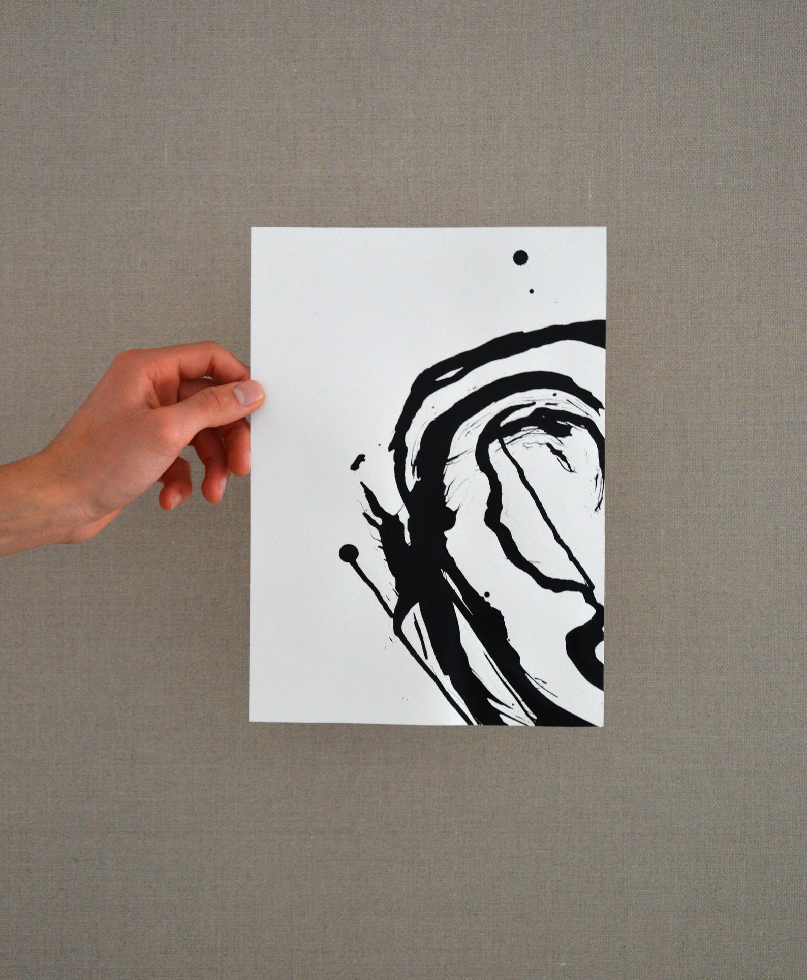 Original Abstract Art, Ink Drawing, Minimal Abstract Art, Art, Abstract ...