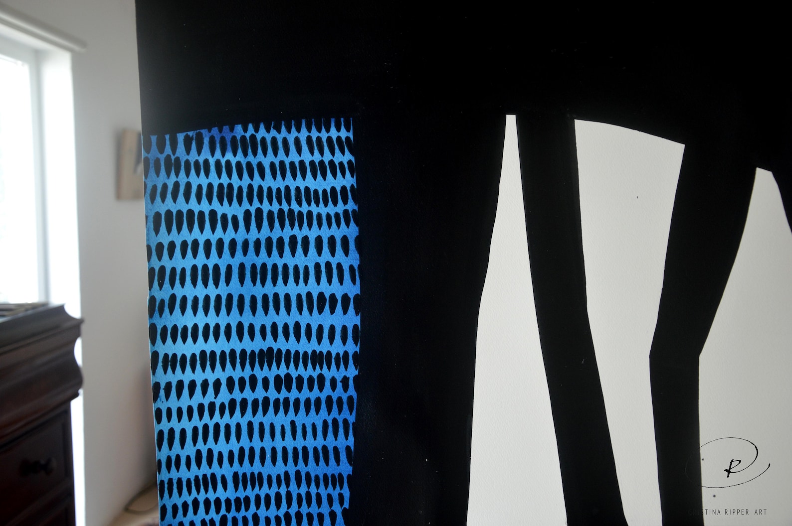 Extra Large Abstract Ink Painting, Extra Large Wall Art, Abstract Art ...