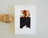 Original Abstract Collage Ink Art Modern Collage Art - Etsy