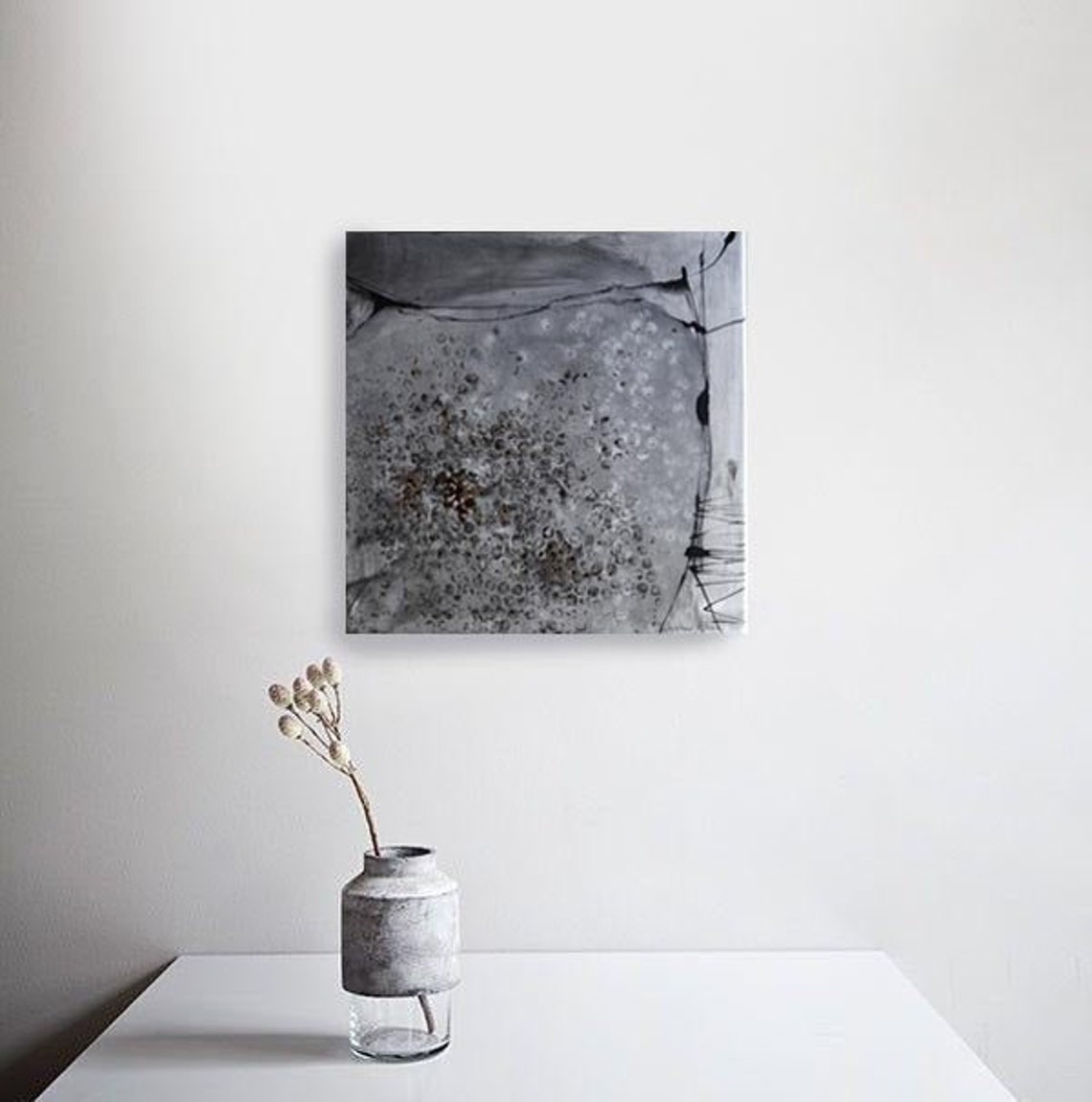 Abstract Square Painting Abstract Canvas Original Abstract - Etsy