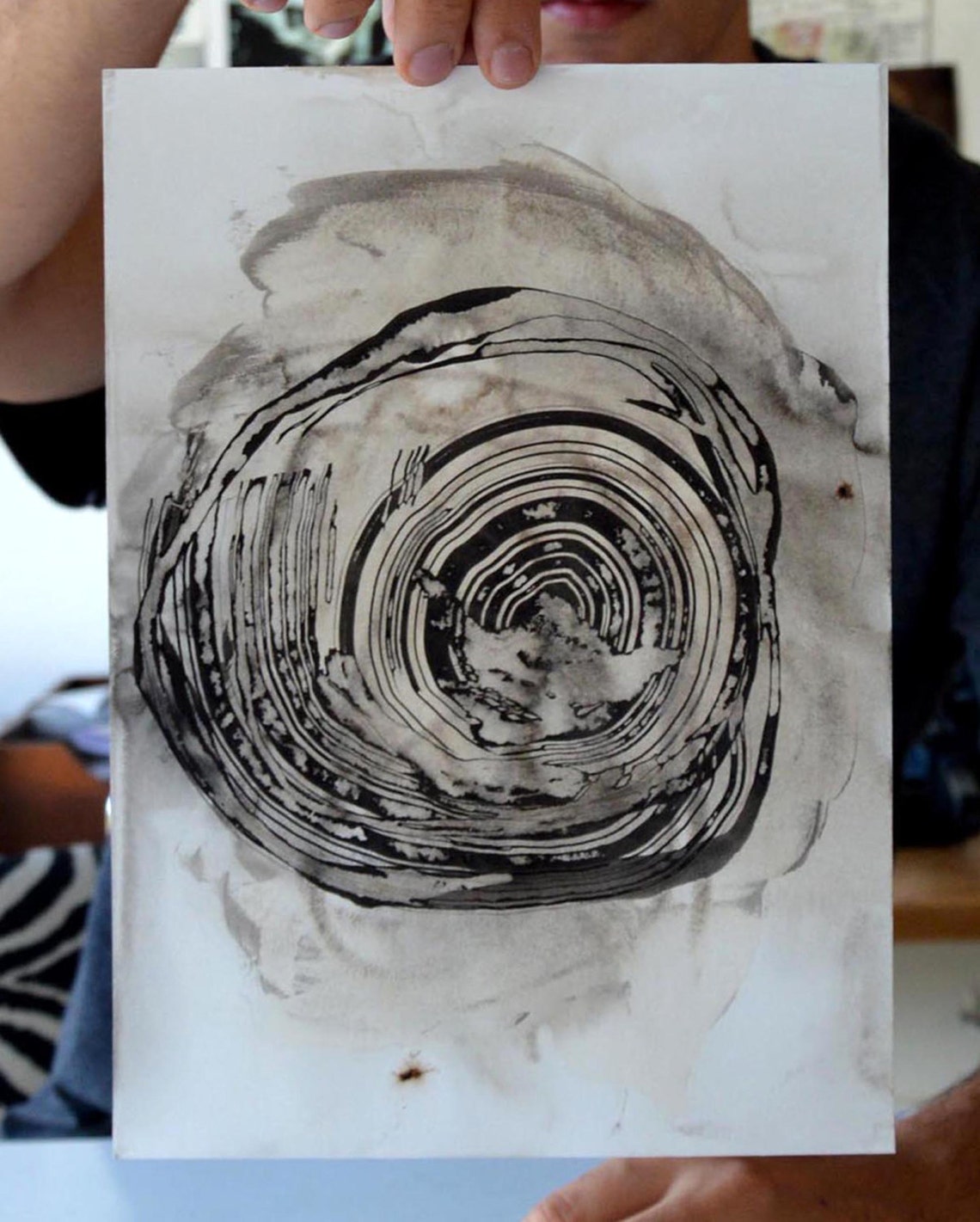 Original Abstract Art Ink Drawing Drawings Modern Art Ink - Etsy