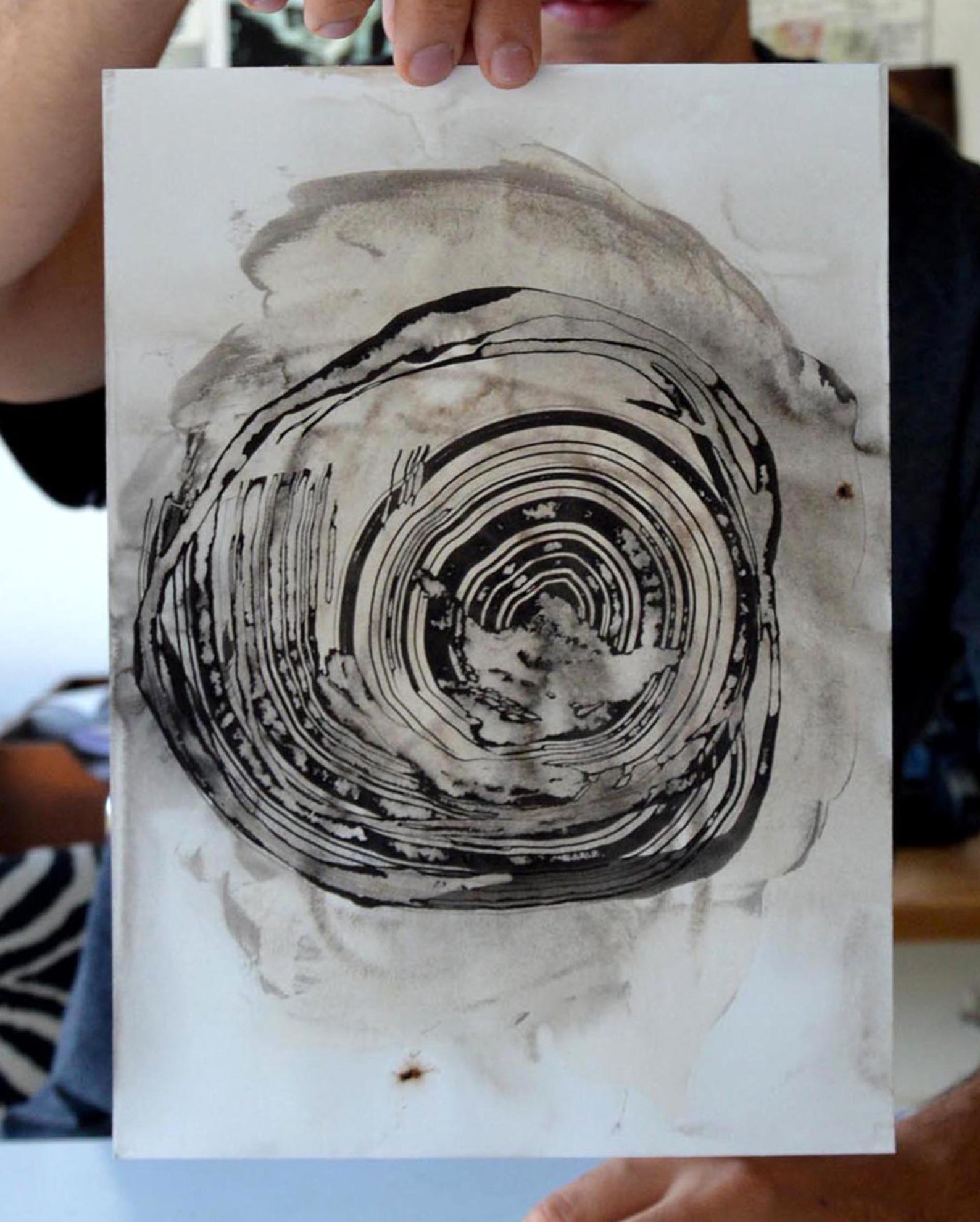 Original Abstract Art Ink Drawing Drawings Modern Art Ink - Etsy
