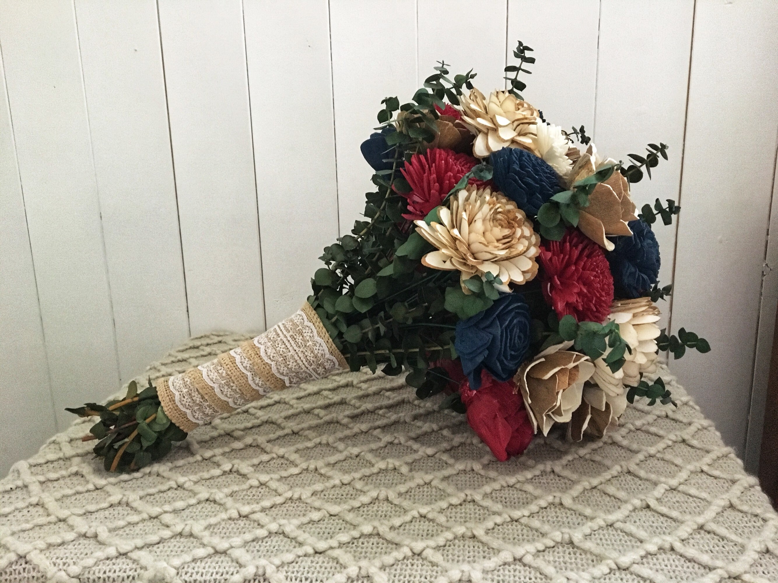 Fall Botanicals Collection- Wood Flower Bridal Bouquet Real Dried ...