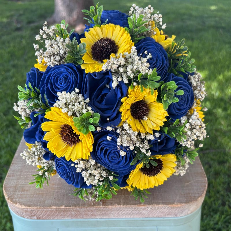 Fall Wood Bridal Bouquet - Etsy