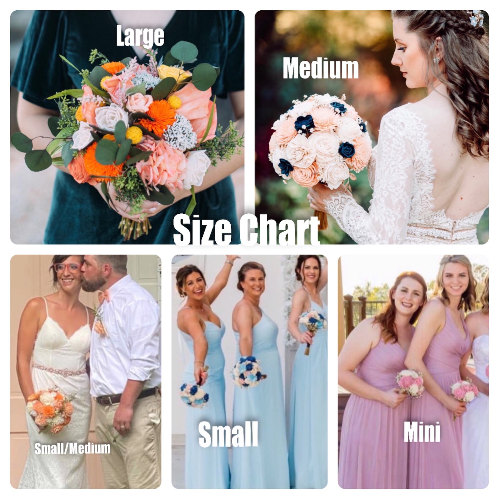 Coral Reef Collection DIY Wood Flower Bouquet Coral Bouquet Sola Wood ...