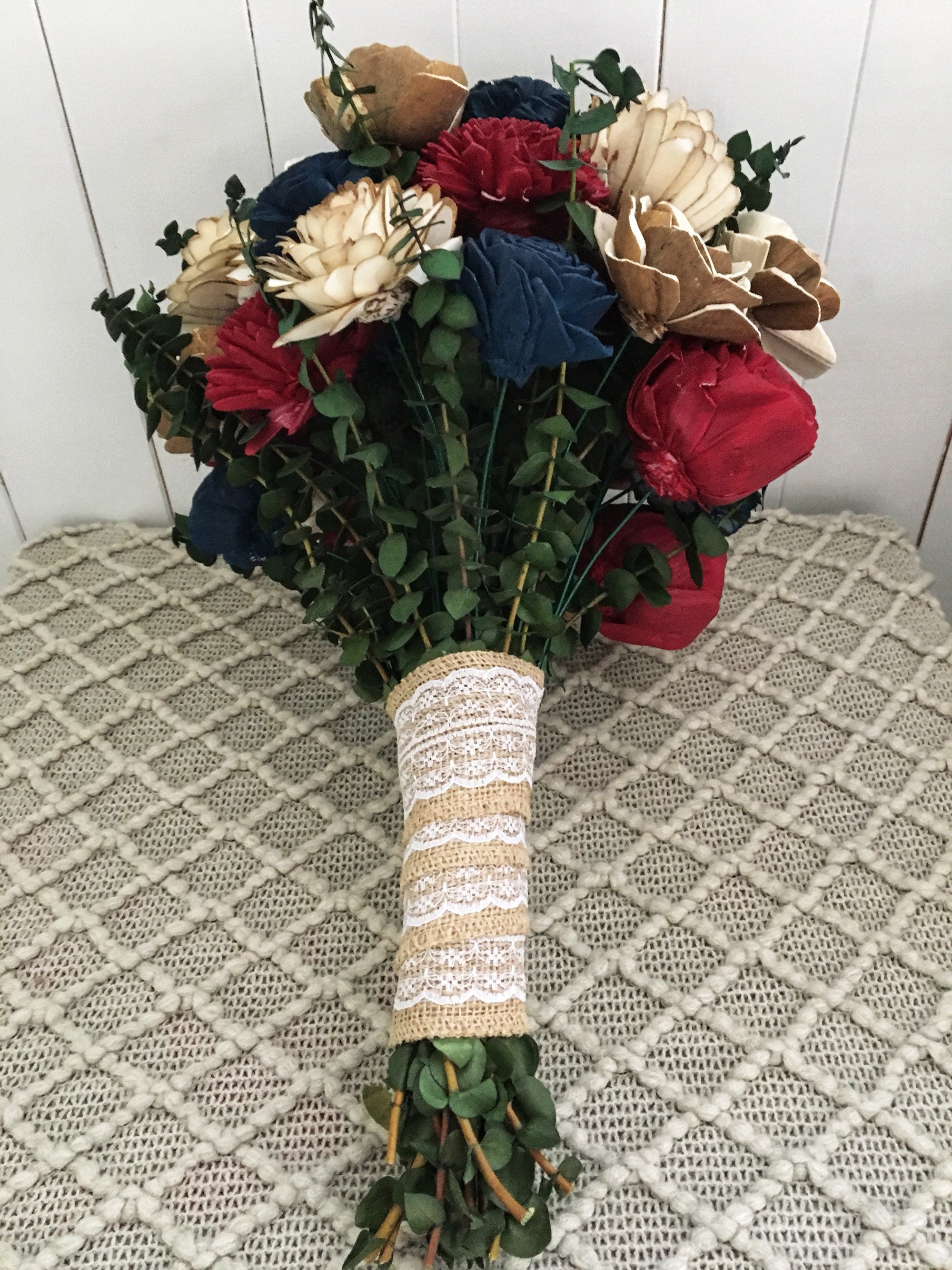 Fall Botanicals Collection- Wood Flower Bridal Bouquet Real Dried ...