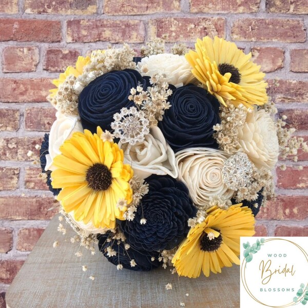 Wood Flower Bouquet - Etsy