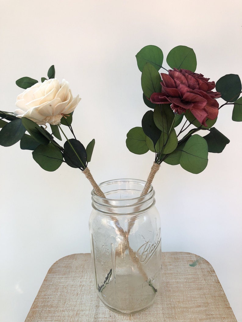 Single Stem Collection Single Stemmed Rose with Preserved | Etsy