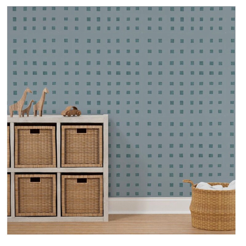 Baby Boy Nursery Wallpaper - Etsy