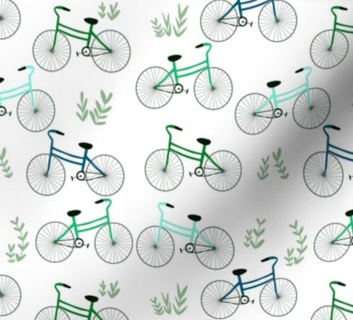 Bicycle Fabric Bike Fabric Cycling Fabric Baby Boy Nursery - Etsy