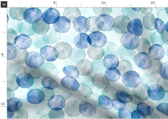 Bubble Fabric Watercolor Bubbles Modern and Simple Bubble | Etsy
