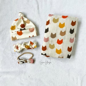 Cat Swaddle Blanket, Cat Baby, Cat Lovers Baby Gift, Gender Neutral ...