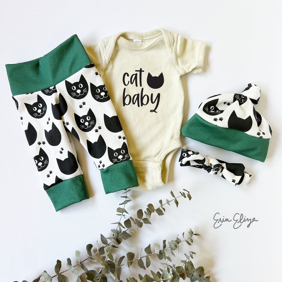 Cat Baby, Cat Baby Outfit, Cat Baby Pants, Coming Home Outfit Cats, Cat ...
