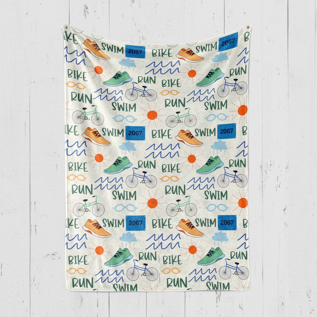 Triathlete Baby Gift, Triathlete Baby Blanket, Triathlon Baby Gifts ...