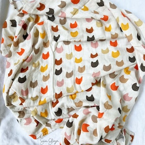 Cat Swaddle Blanket, Cat Baby, Cat Lovers Baby Gift, Gender Neutral ...