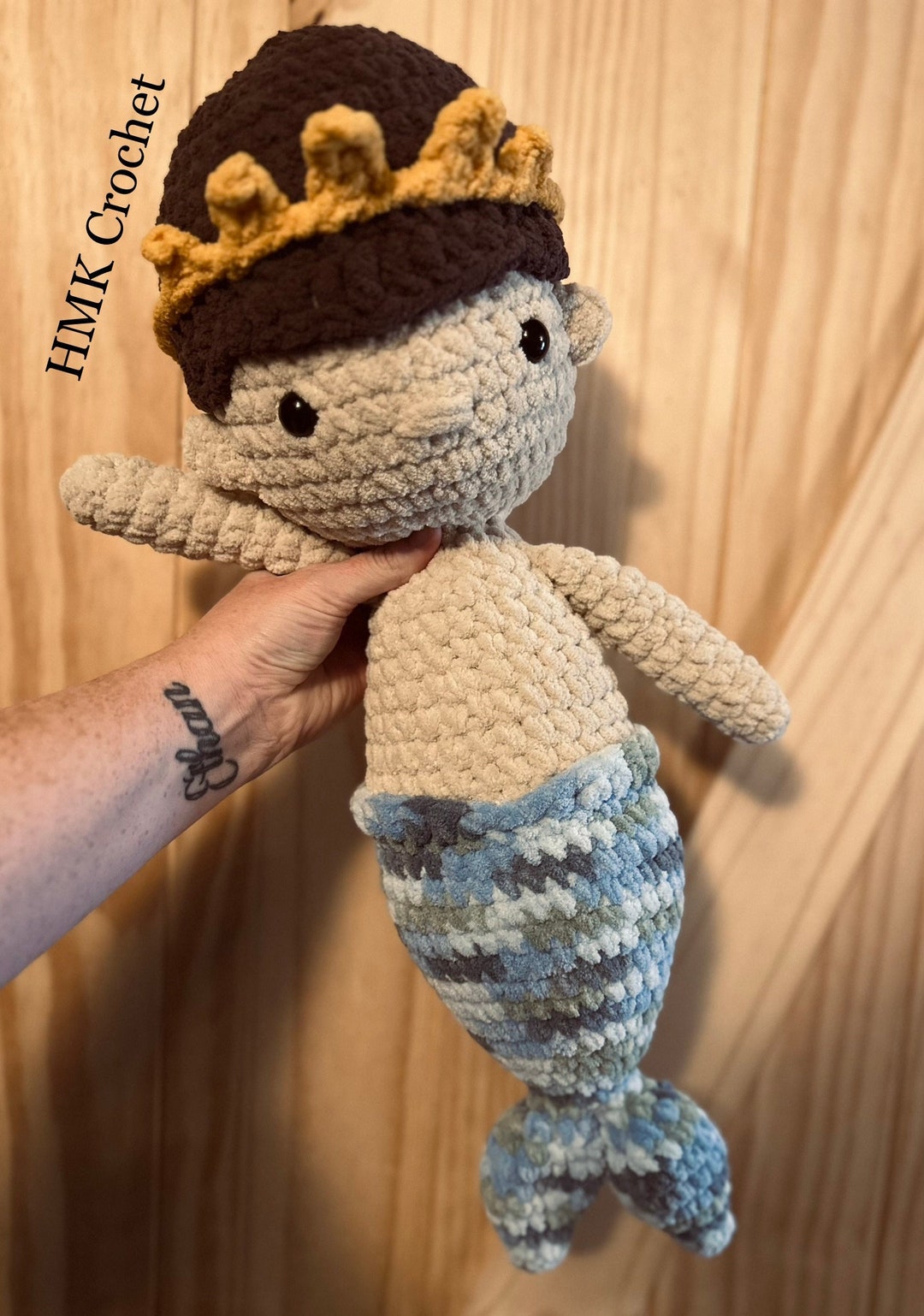 Golden Crown Merboy Mermaid - Etsy