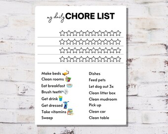 Unload the Dishwasher Visual Aid Step by Step Daily Chore Guide Chore ...