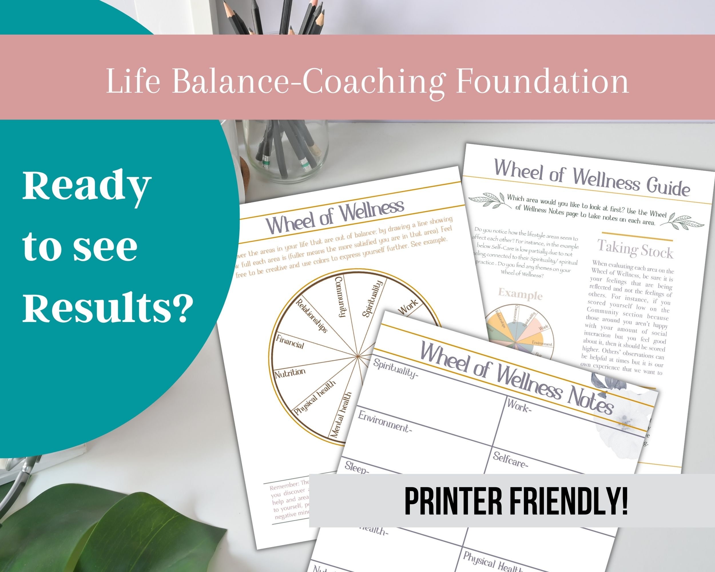 Wheel of Wellness, Self Coaching Tools, Self-care Worksheet, Coaching ...