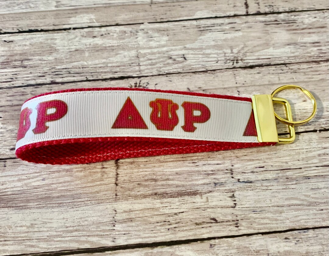 Delta Psi Rho Sorority Inspired Wristlet Key Ring - Etsy