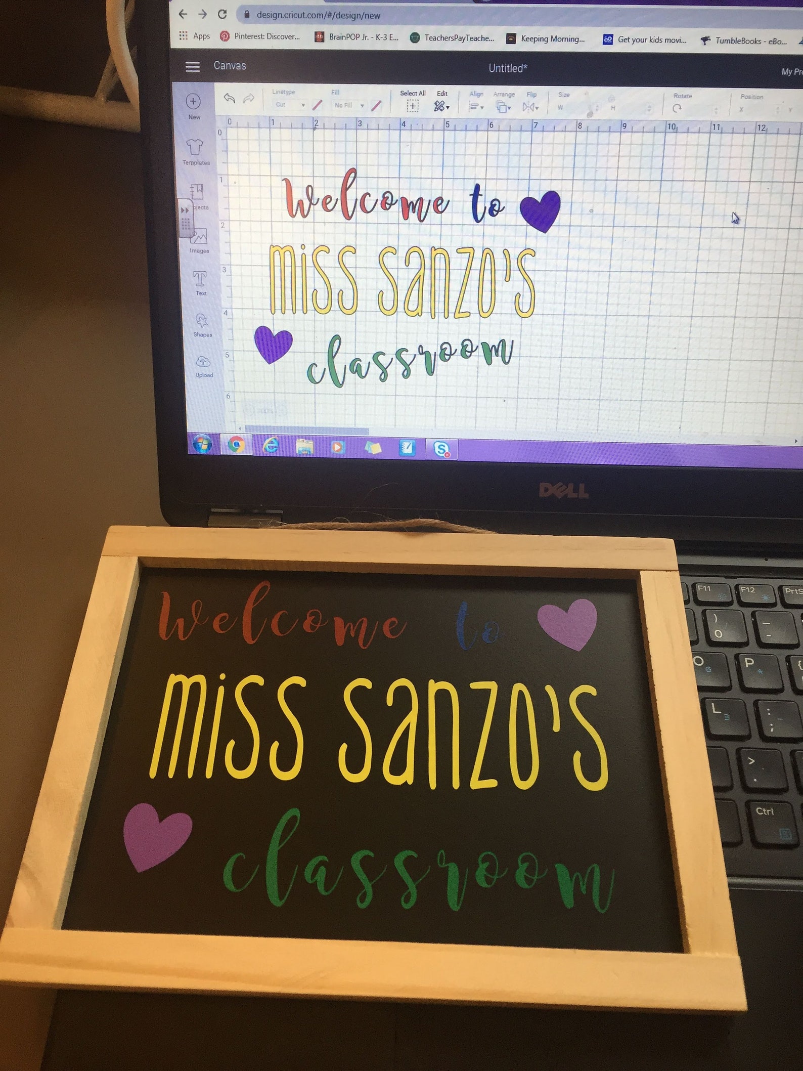 Personalized Teacher Chalkboard Sign Classroom Sign Wood Chalkboard ...