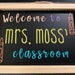 Personalized Teacher Chalkboard Sign - Classroom Sign - Wood Chalkboard ...