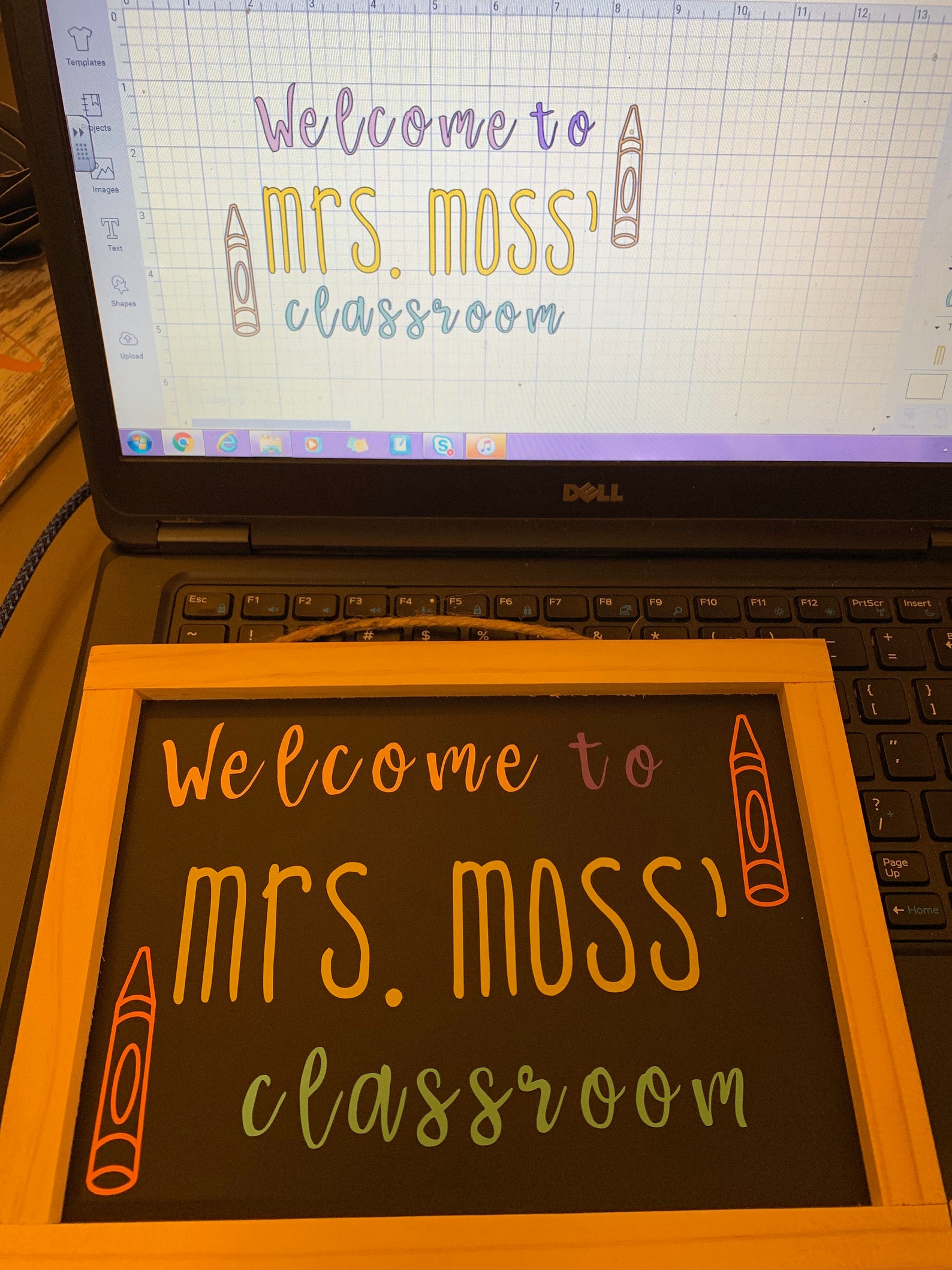 Personalized Teacher Chalkboard Sign Classroom Sign Wood Chalkboard ...