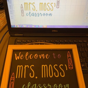 Personalized Teacher Chalkboard Sign - Classroom Sign - Wood Chalkboard ...